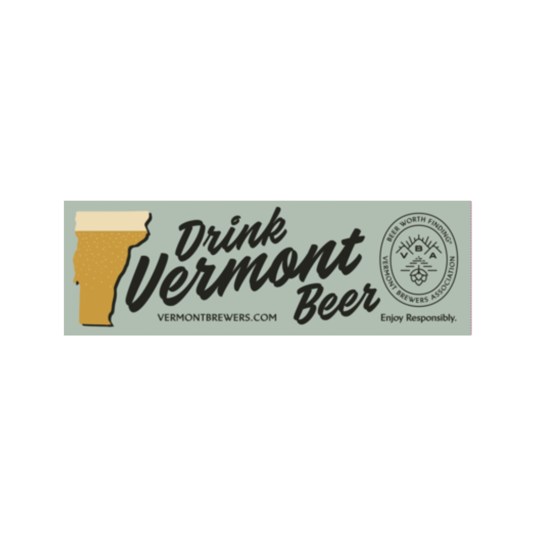 Drink Vermont Beer Bumper Sticker – Vermont Brewers Association
